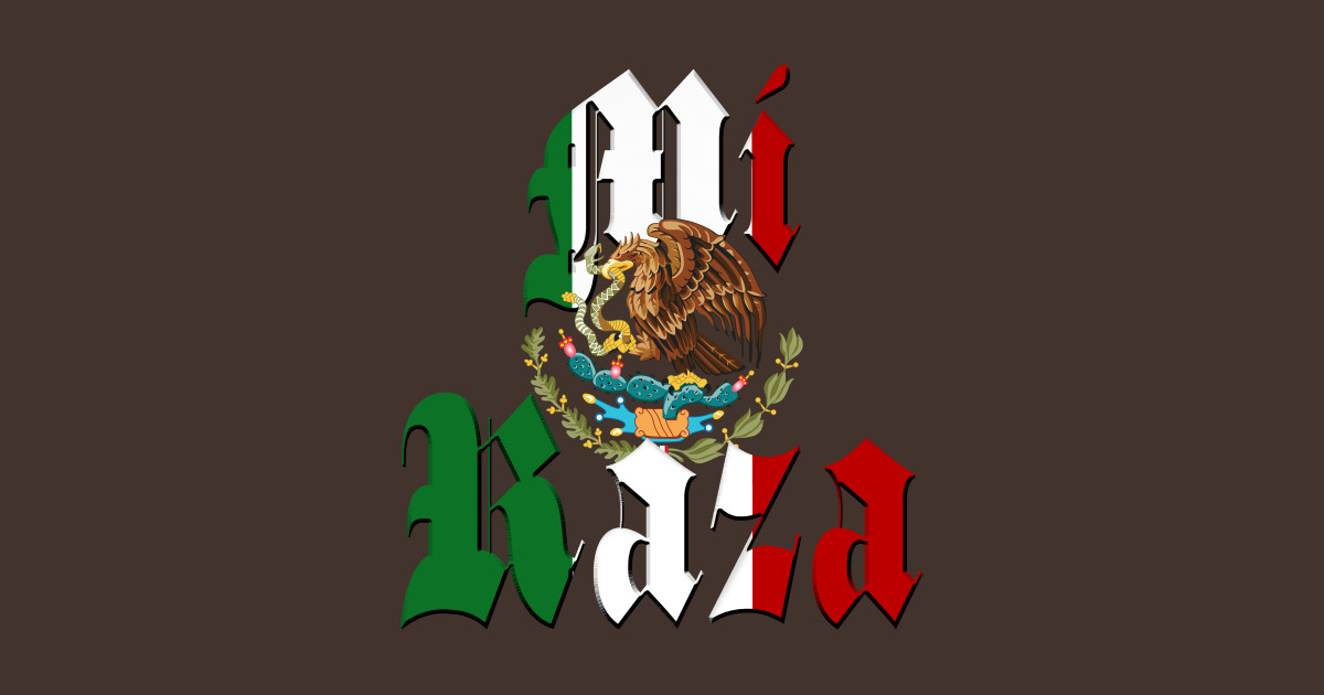"Mi Raza" Mexican Flag - Mexican Flag - T-Shirt | TeePublic