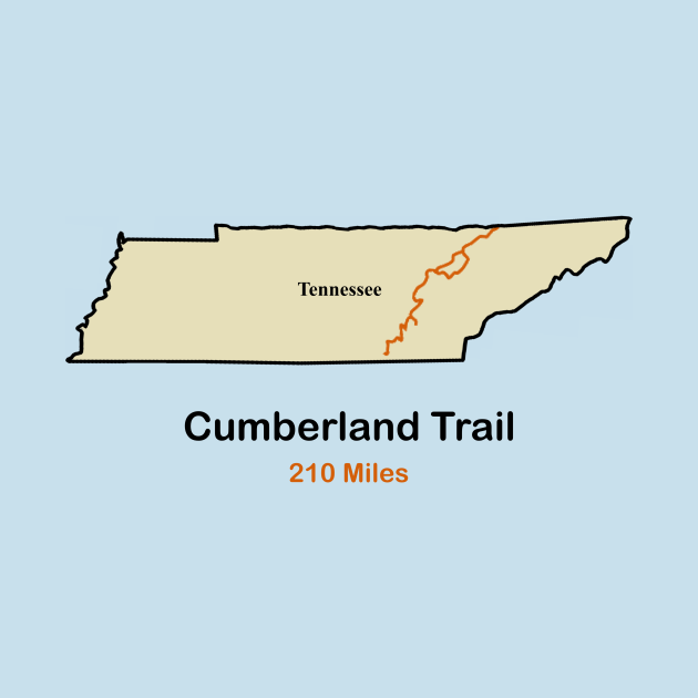 Route Map of the Cumberland Trail in Tennessee - Cumberland Hiking ...