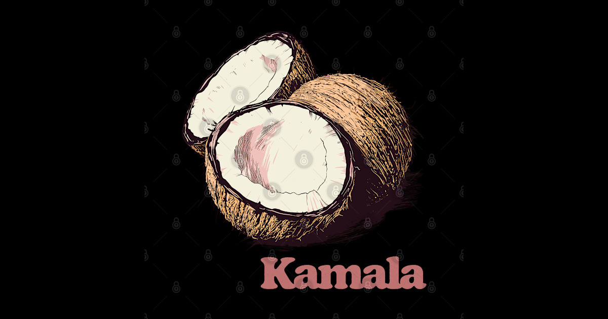 Kamala Coconut Meme - Coconut Tree 2024 - Sticker | TeePublic