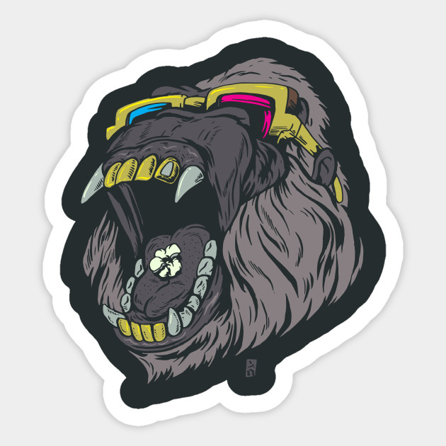 Park Ape - Ape - Sticker | TeePublic