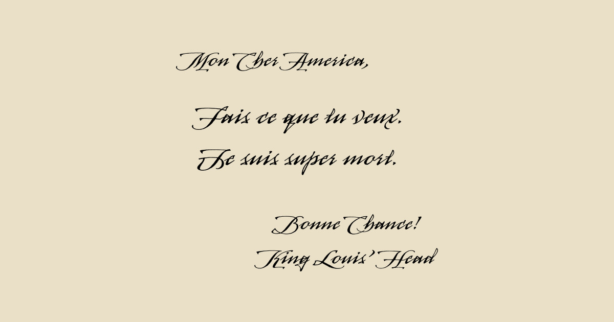 King Louis Head (French) - Hamilton - T-Shirt | TeePublic