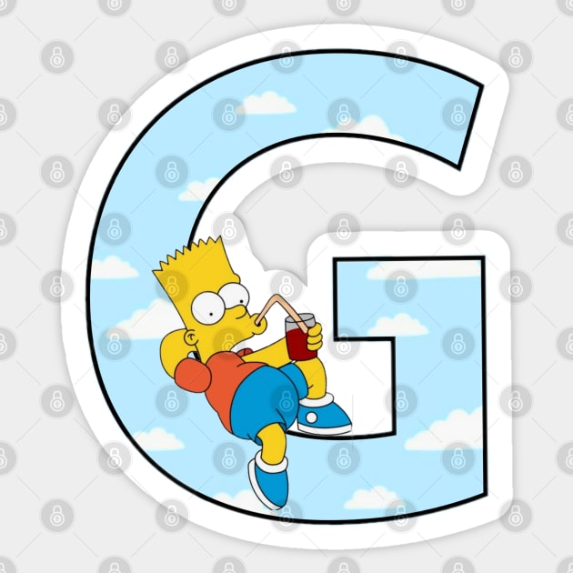Simpsons letter - Simpsons - Sticker | TeePublic