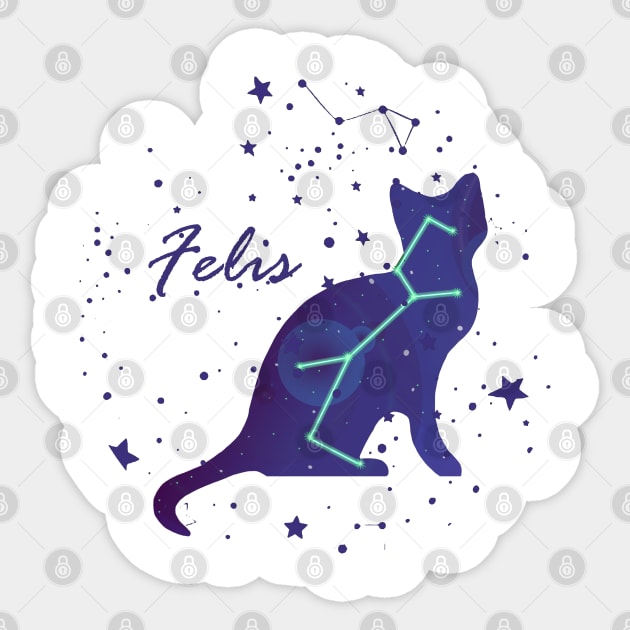 Felis Constellation - Felis Constellation - Sticker | TeePublic