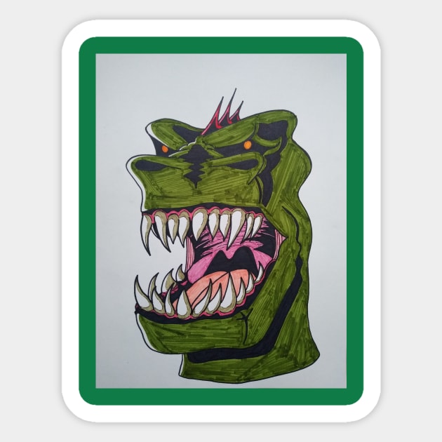T-Rex With a Bite - Dinosaur - Sticker | TeePublic
