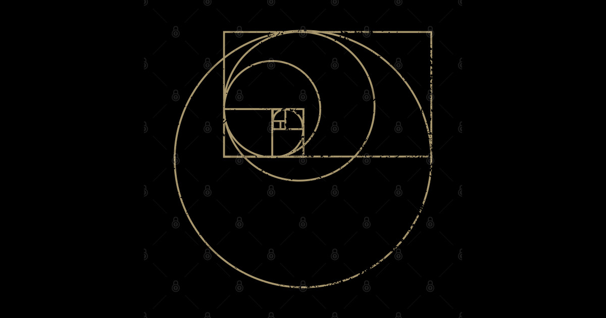Fibonacci Sequence Circle - Fibonacci Sequence Circle - Posters and Art Prints | TeePublic