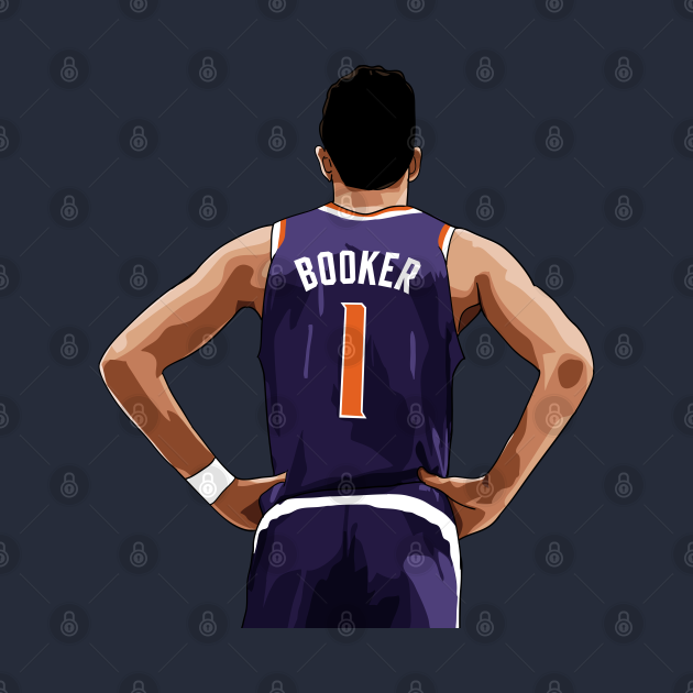 Devin Booker Vector Back - Devin Booker - T-Shirt | TeePublic