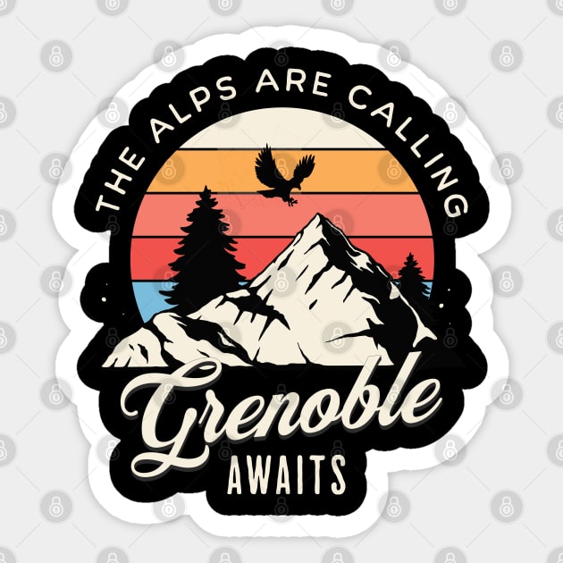 The Alps are calling - Mountains - Sticker | TeePublic