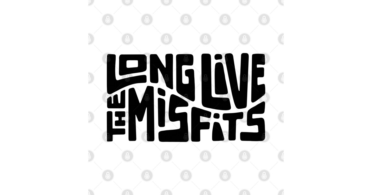 Long Live The Misfits Word Art - Misfits - T-Shirt | TeePublic