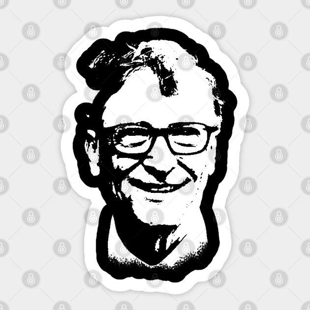Bill Gates Portrait - Bill Gates - Sticker | TeePublic