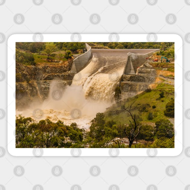 Googong Dam 1 - Googong Dam - Sticker | TeePublic