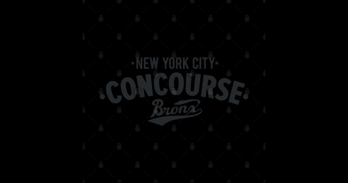 Concourse Bronx Emblem - NY Apparel - Concourse Bronx Nyc - Sticker ...