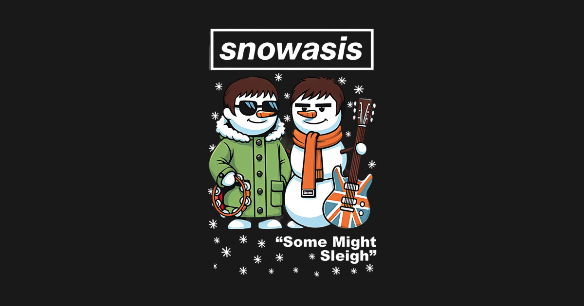 Snowasis Christmas jumper, Some might Sleigh - Oasis - Oasis - Crewneck ...