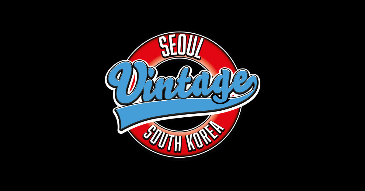 Seoul South Korea vintage logo - Seoul South Korea - Sticker | TeePublic