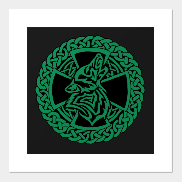 Celtic Wolf - Wolf - Posters and Art Prints | TeePublic