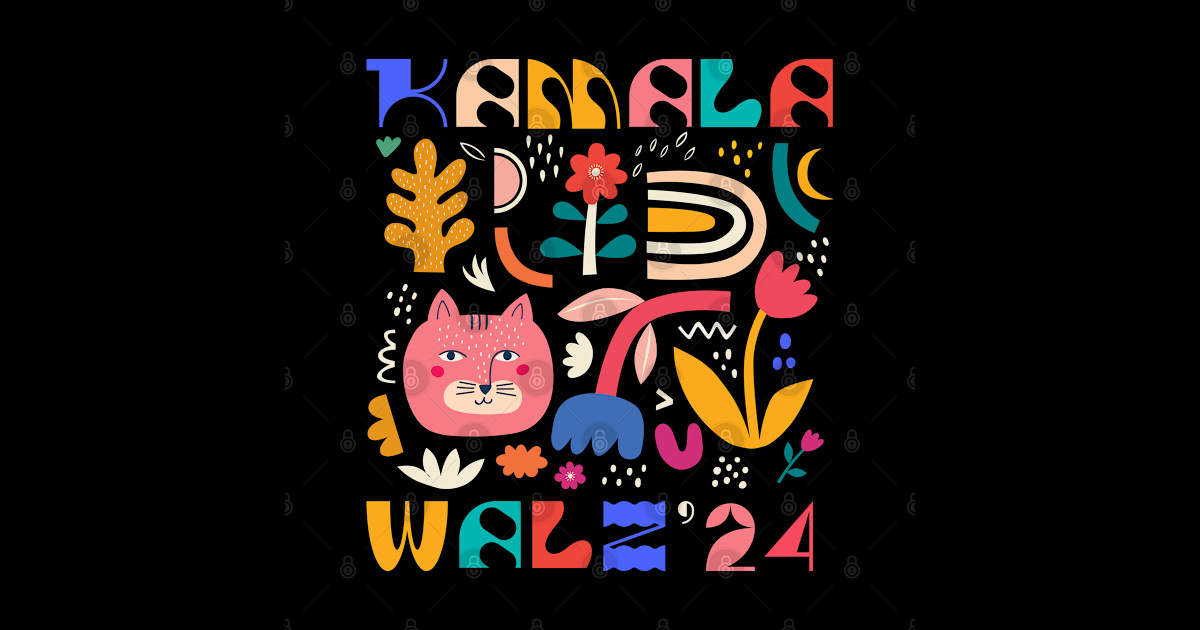 Harris Walz - Cat Ladies For Kamala Walz 2024 - Harris Walz - Sticker ...