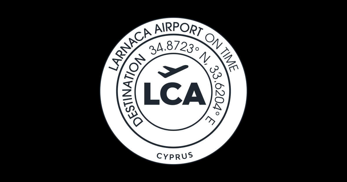 Airport code LCA Larnaca - Cyprus - T-Shirt | TeePublic