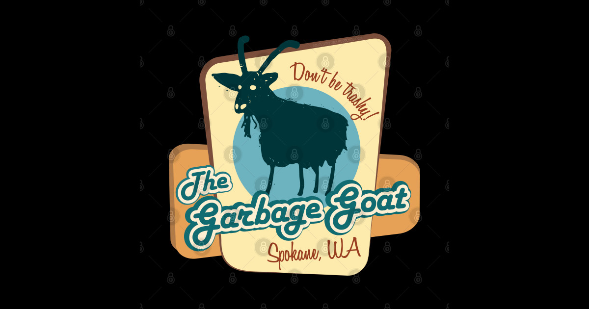 Garbage Goat Spokane Riverfront Park - Spokane - Sticker | TeePublic