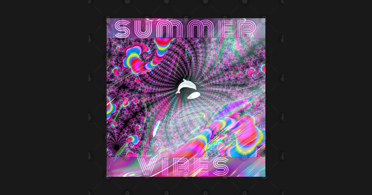 Trippy Dolphin - Fractals - T-Shirt | TeePublic