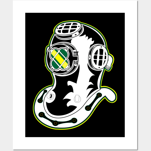 Nitrox Dive Flag Helmet for Scuba Diving - Scuba Diving - Posters and ...