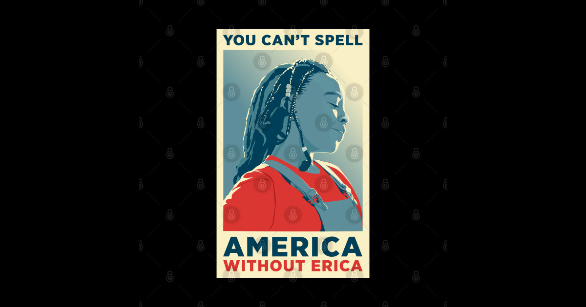 You can't spell America without Erica - Stranger Things - Sticker ...