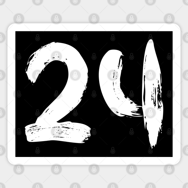 Number 24 - Number 24 - Sticker | TeePublic