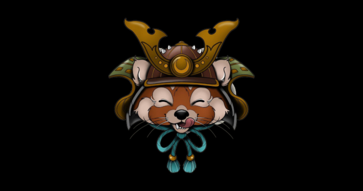 red panda samurai - Red Panda - T-Shirt | TeePublic