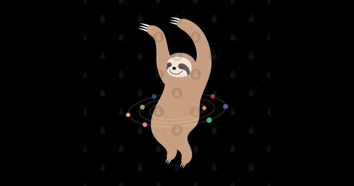 Sloth Galaxy - Sloth - Sticker | TeePublic