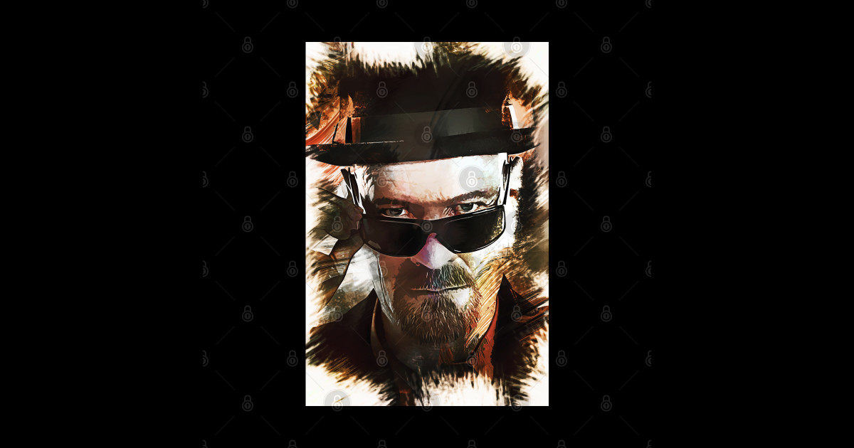 BRYAN CRANSTON - Custom Digital Artwork - Breaking Bad - Sticker ...
