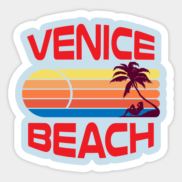 Venice Beach Design - Venice Beach - Sticker | TeePublic