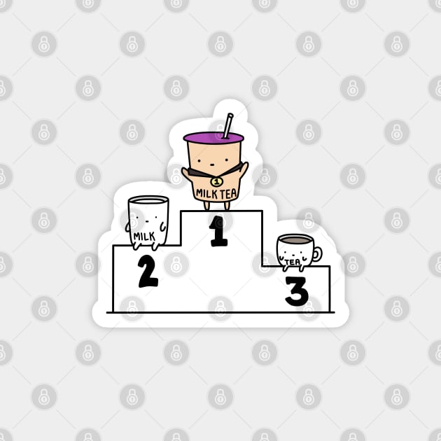 Milk Tea Number One!! - Champion - Magnet | TeePublic