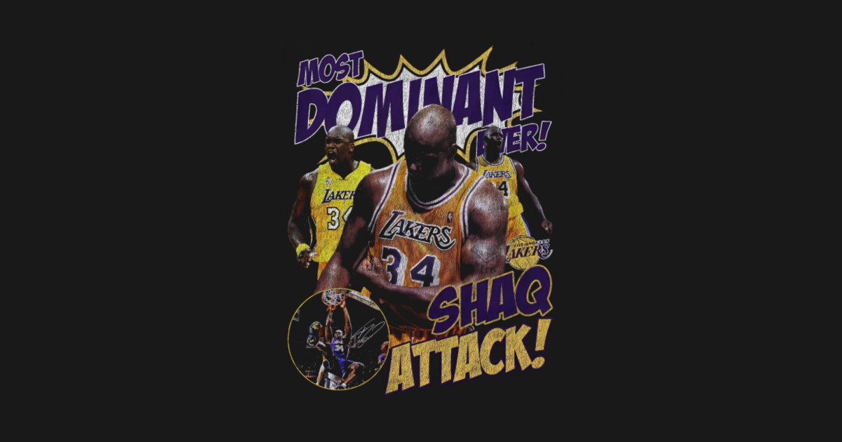 Shaquille O'neal Shaq Attack - Shaquille Oneal - T-Shirt | TeePublic