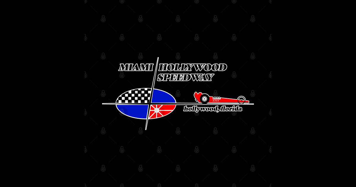Miami Hollywood Speedway (RETRO) Front AND Back sided print - Wfo ...