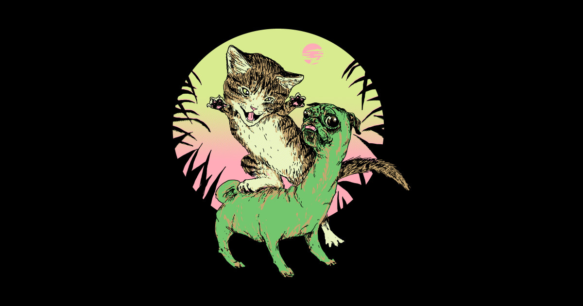 K-Rex & Pugosaurus - Wytrab8 - Sticker | TeePublic