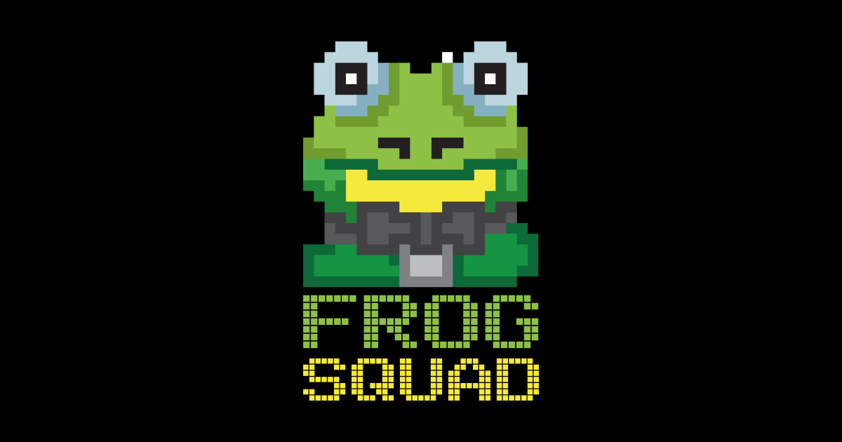 Funny Frog Squad Pixel Frog Gamer Gift - Frog Squad - T-Shirt | TeePublic