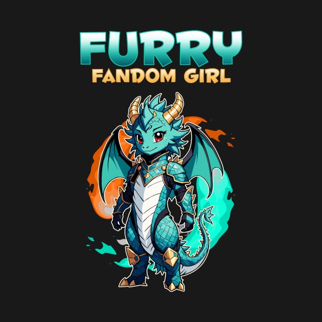 Furry Fandom Girl I Cute Dragon Furries Fandom Cosplay - Furry - T-Shirt | TeePublic
