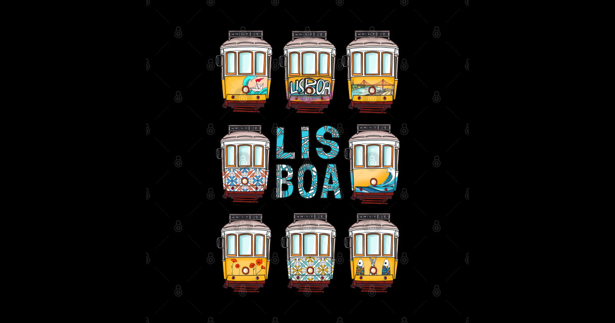 Art tram Lisbon - Lisbon Tram - Sticker | TeePublic