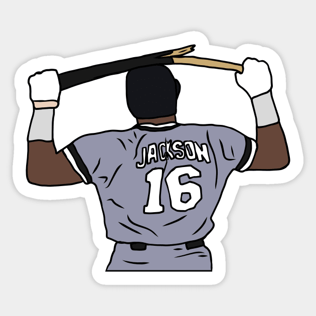 Bo Jackson Breaking A Bat - Bo Jackson - Sticker | TeePublic