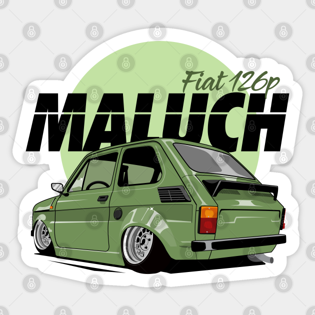Maluch // Fiat 126p - 126p - Sticker | TeePublic