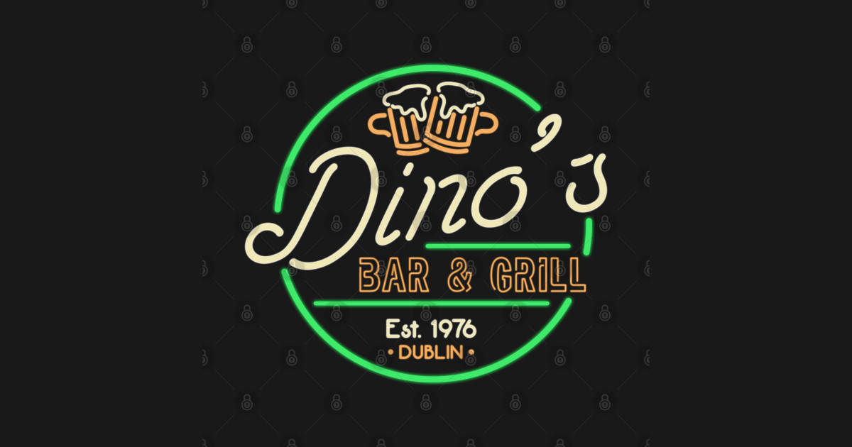 Dino's Bar And Grill - Dinos Bar And Grill - T-Shirt | TeePublic