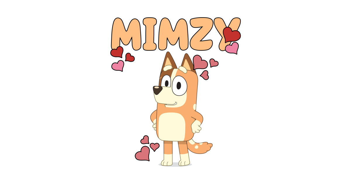 Bluey Mimzy, Bluey Family, Retro Chilli Heeler, Mimzy Bluey Birthday ...
