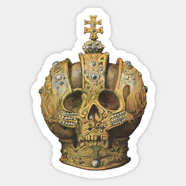 The Skulking Skull King - Library Of Congress - Sticker | TeePublic