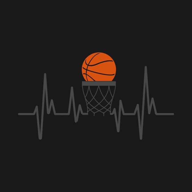 BASKETBALL HEARTBEAT - Basketball - T-Shirt | TeePublic