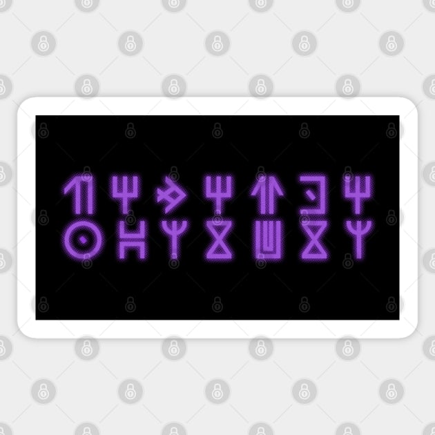 Wakanda Forever ! Written in Wakandan - Wakanda - Sticker | TeePublic