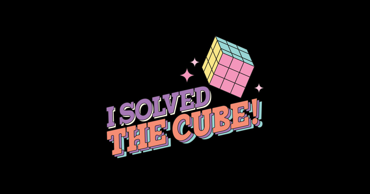 I Solved The Cube! Retro 90s Rubik's Cube - Rubiks Cube - Phone Case ...