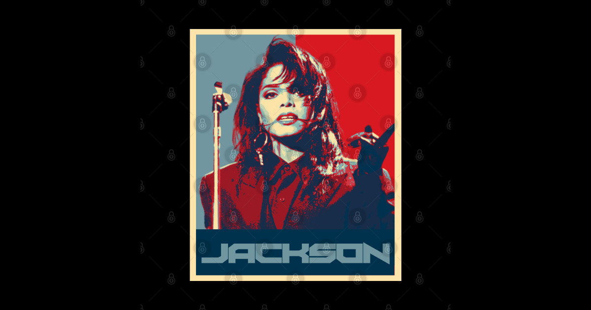 Janet 80s Aesthetic Retro Fan Design - Janet Jackson - Sticker | TeePublic