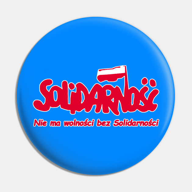 Solidarność - Solidarity - Pin | TeePublic