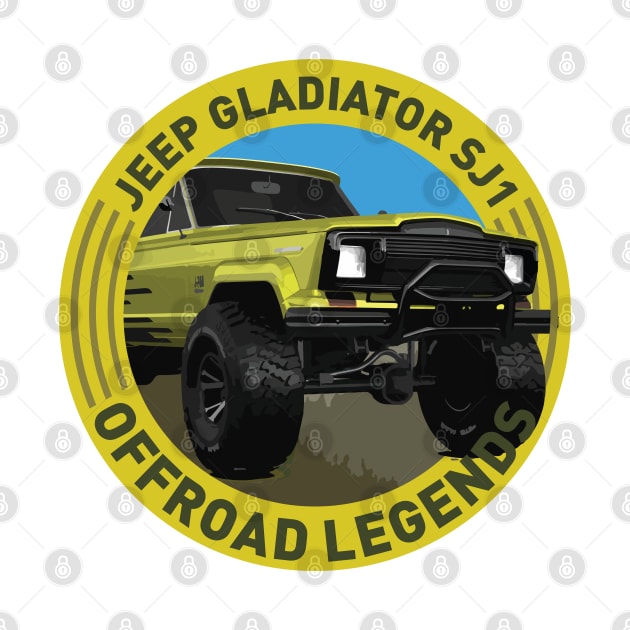 4x4 Offroad Legends: Jeep Gladiator Series 1 - Gladiator - T-Shirt ...