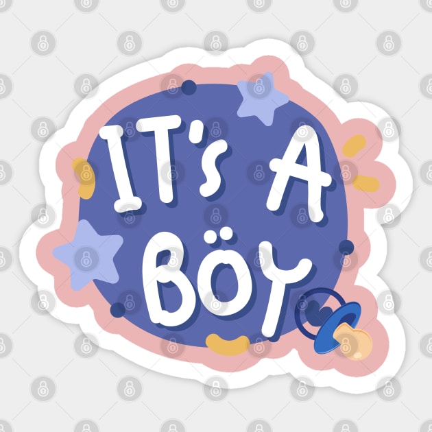 It's A Boy sticker - Its A Boy - Sticker | TeePublic