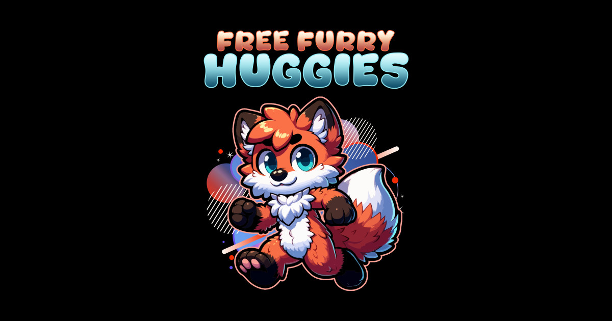 Free Furry Huggies I Fox Fursona Furries Cosplay - Furry - Sticker ...
