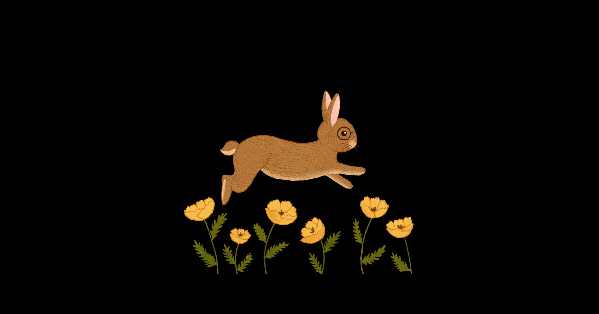 Golden Leap - Rabbit - Sticker | TeePublic